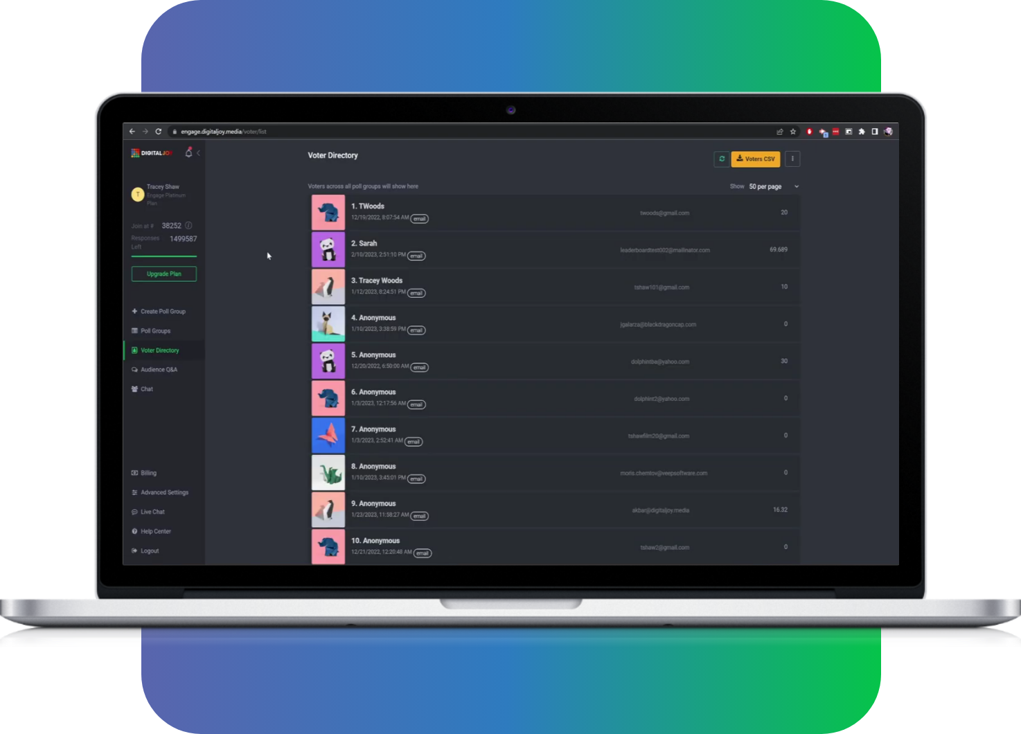 Digital Joy Engage | Audience Interaction Software